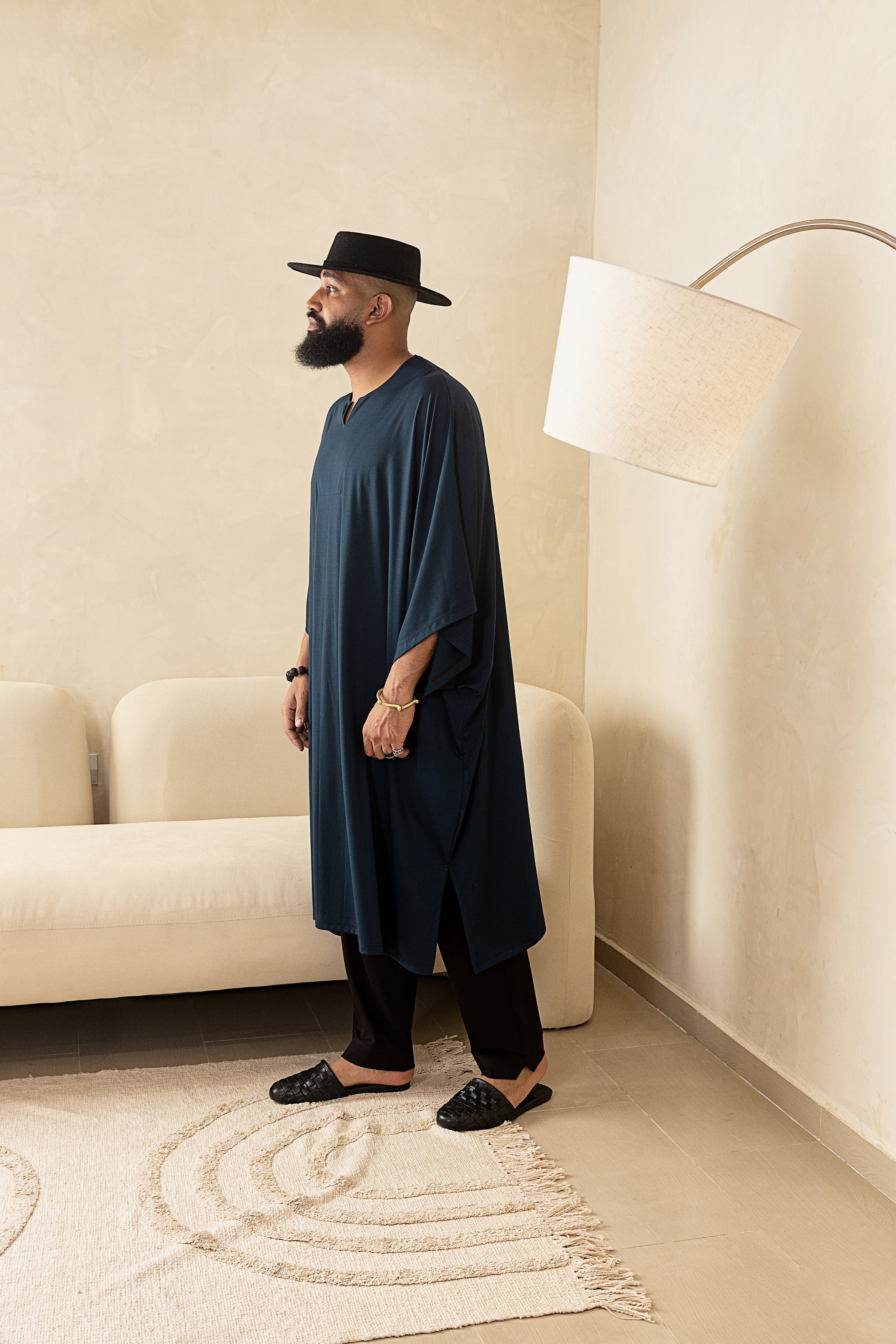 Curban Dropneck Cape Palazzo Two Piece Menswear – Curban Place