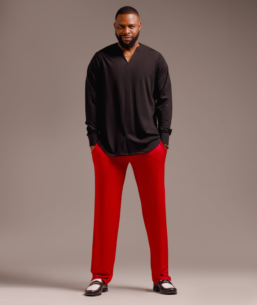 Curban Black Vinet Palazzo Two Piece Menswear – Curban Place