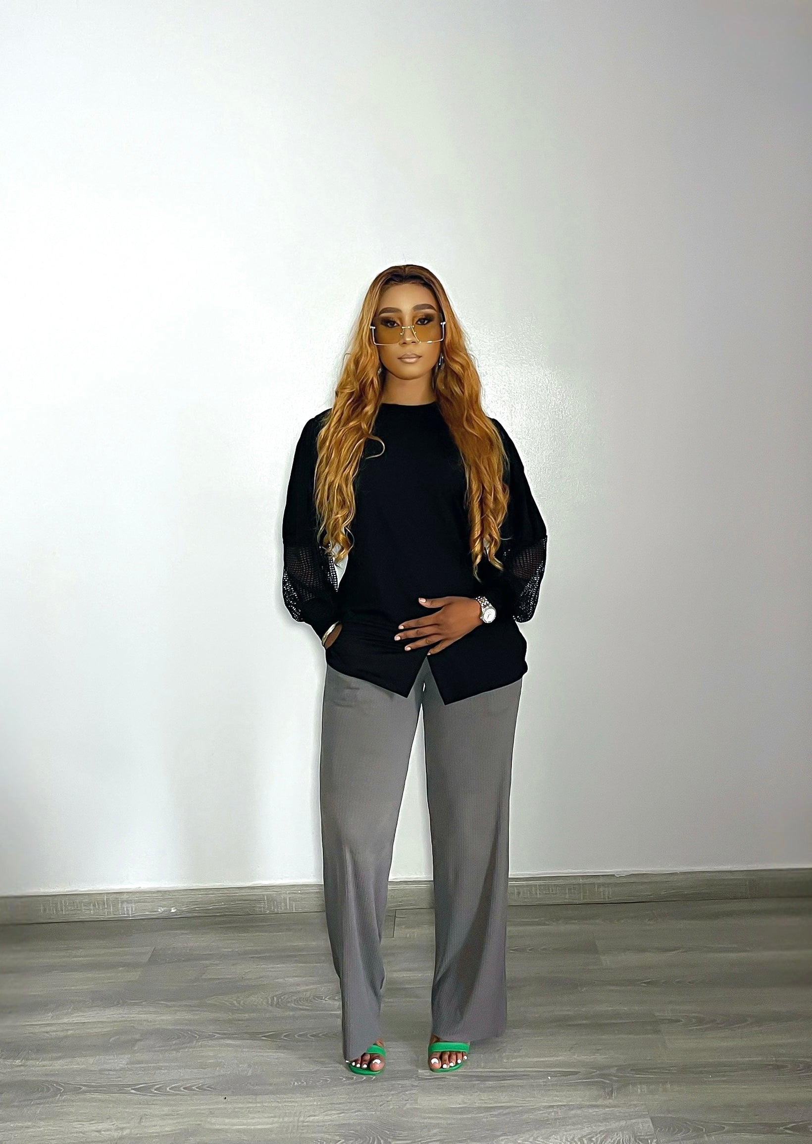 CURBAN Mesh Co-Ord | Grey – Curban Place